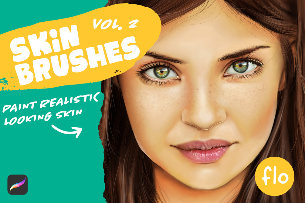 Skin Brushes for Procreate VOLUME 2- Create realistic skin texture in your digital art