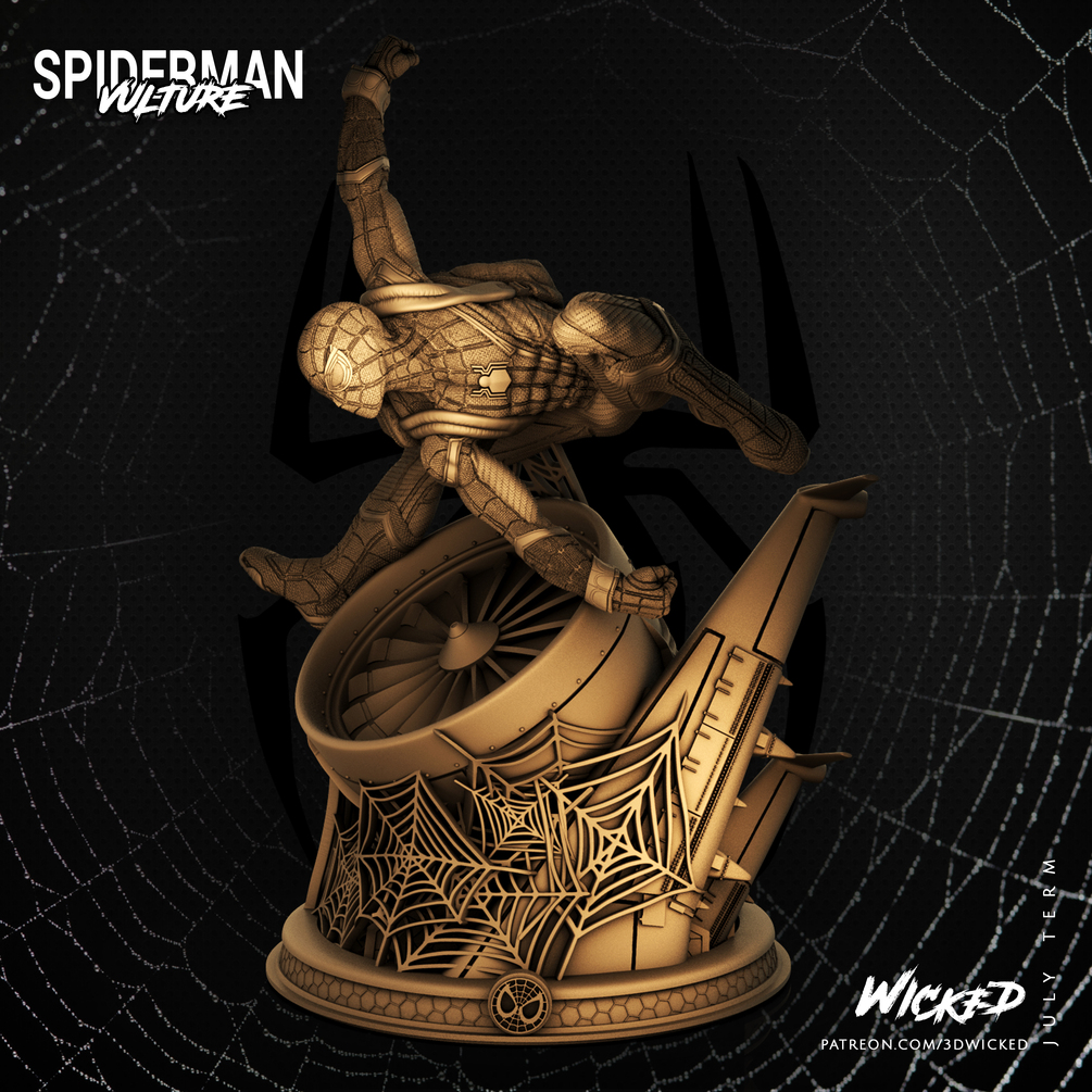Wicked Marvel Spider man Sculpture: Tested and ready for 3d printing