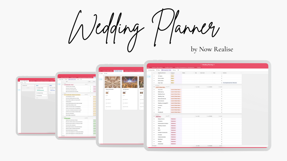 Wedding Planner by Now Realise