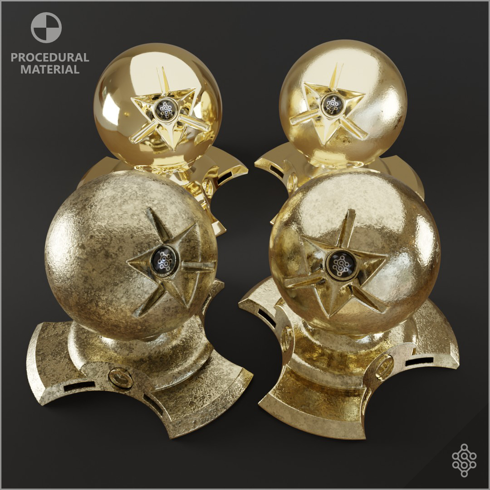 Procedural Gold for Blender 3D
