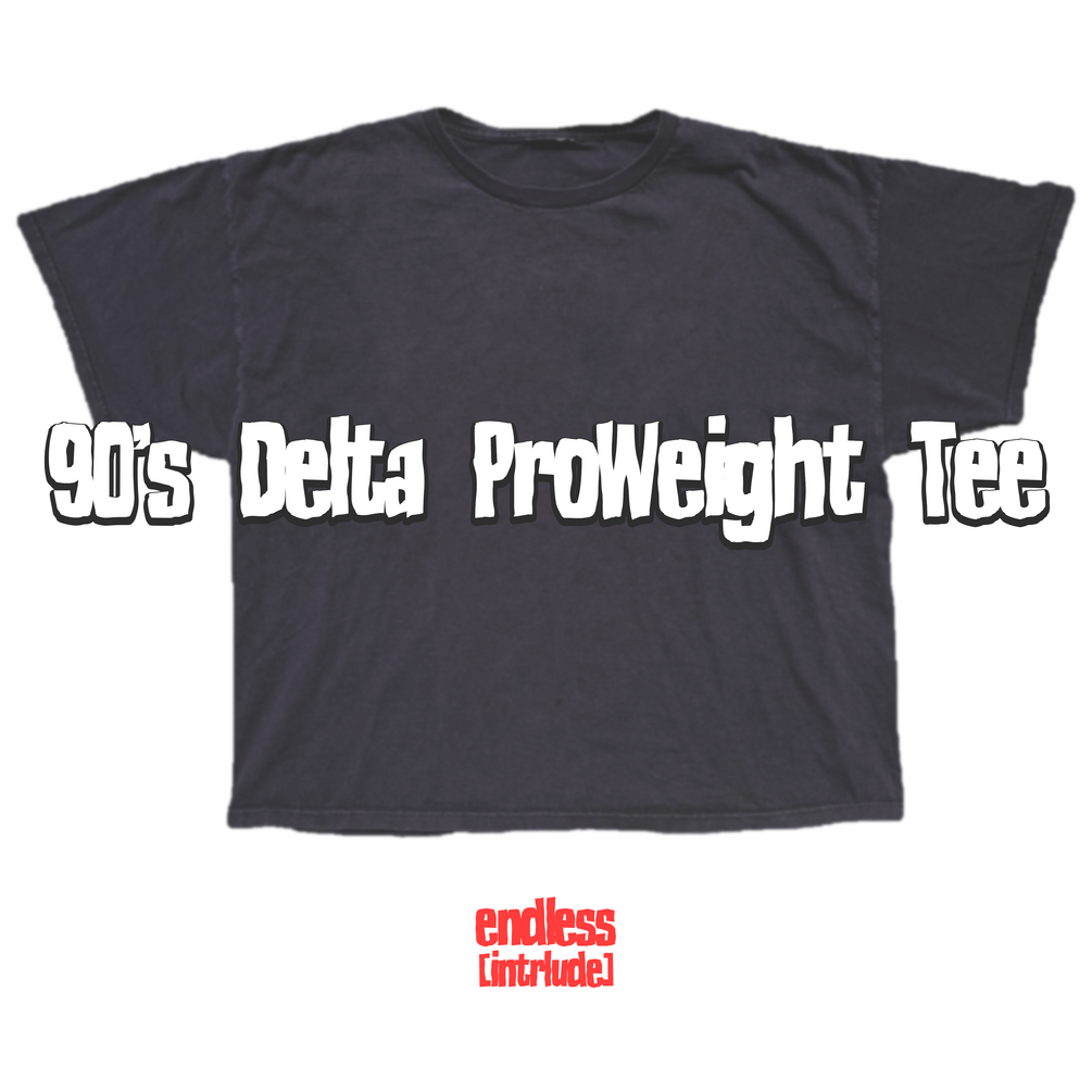 90's Delta Pro Weight Tee Mockup