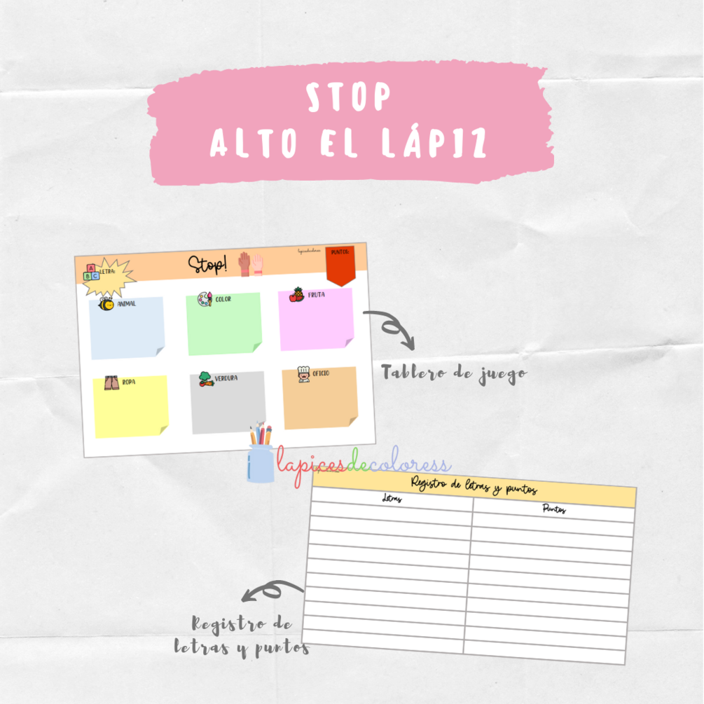 STOP-ALTO EL LÁPIZ