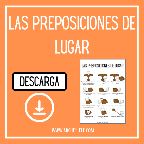 LAS PREPOSICIONES DE LUGAR
