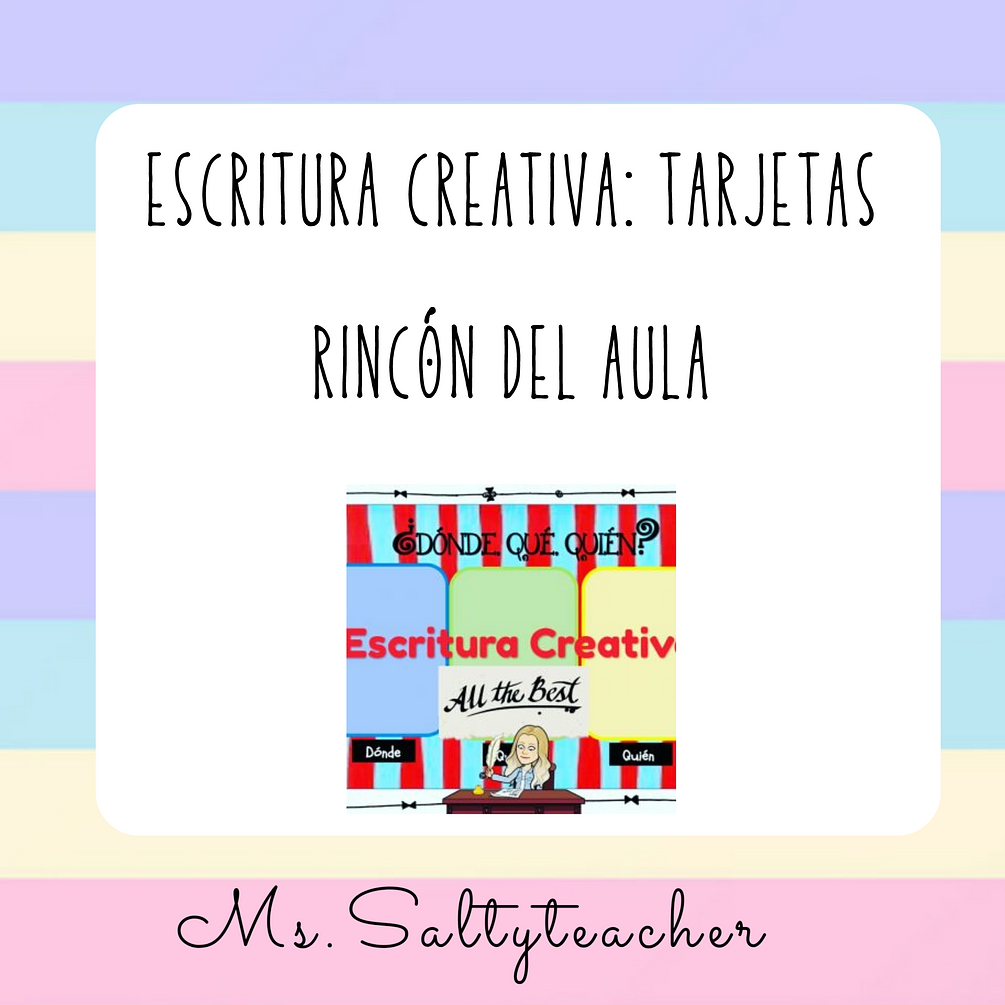 Tarjetas escritura creativa