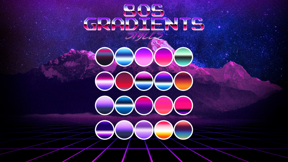 80s Gradient Styles