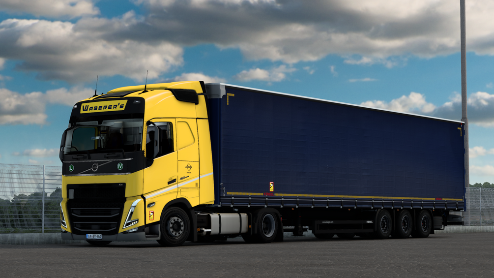 Waberer's Volvo_fh5 & Kogel dark blue skin. ETS2