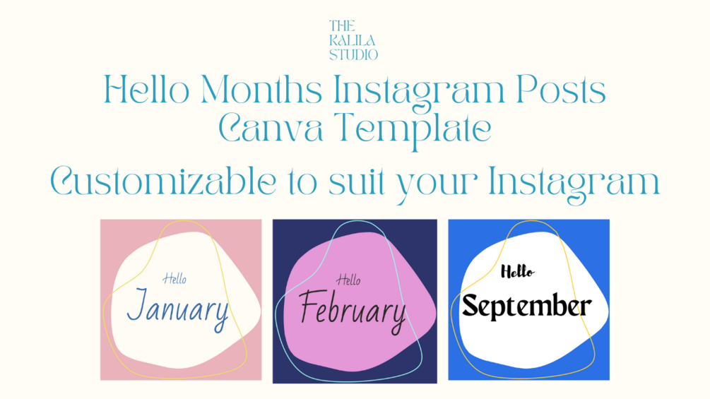 Hello Months Canva Template