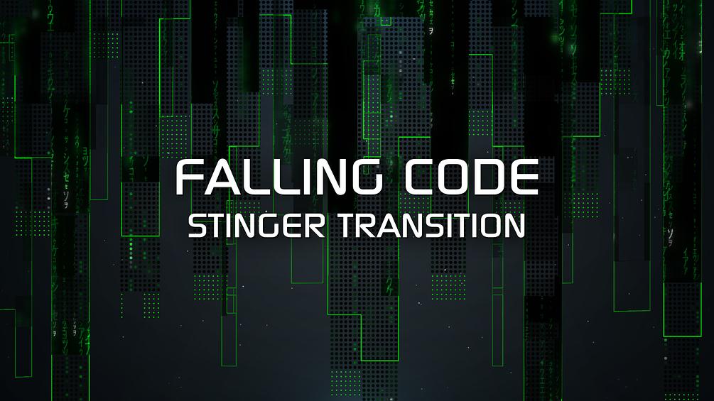 Falling Code | Premium Stinger Transition For Twitch/Facebook/OBS/Stream