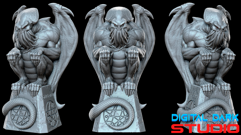 Cthulhu The Great Old One: Estatue and Bust PACK