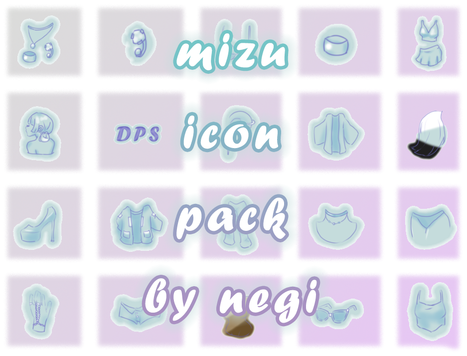 Free mizu icon pack for VRChat