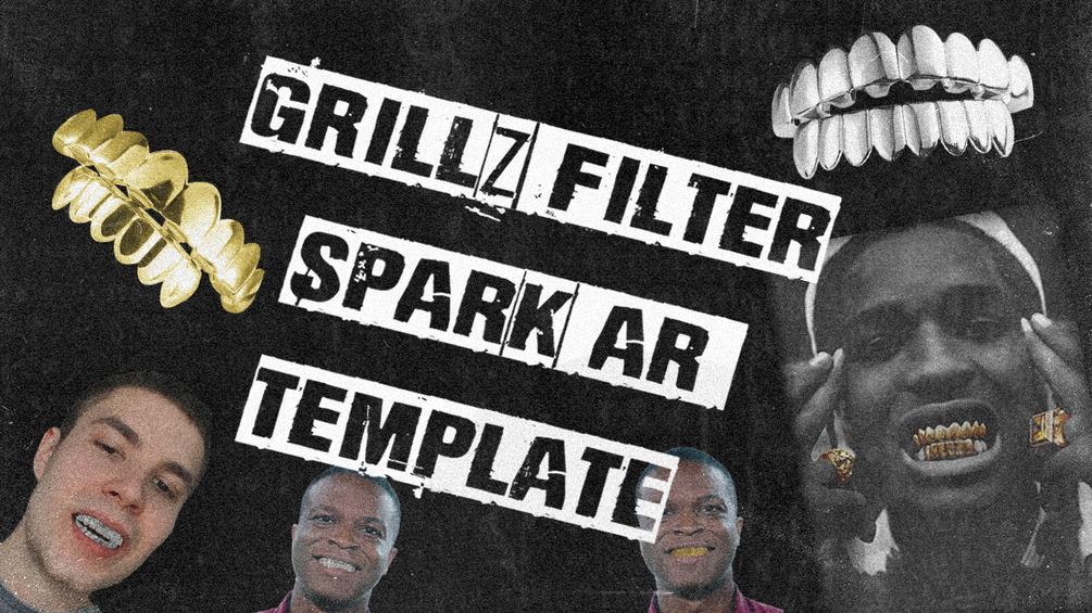 Instagram grillz filter / fake teeth / Spark AR template