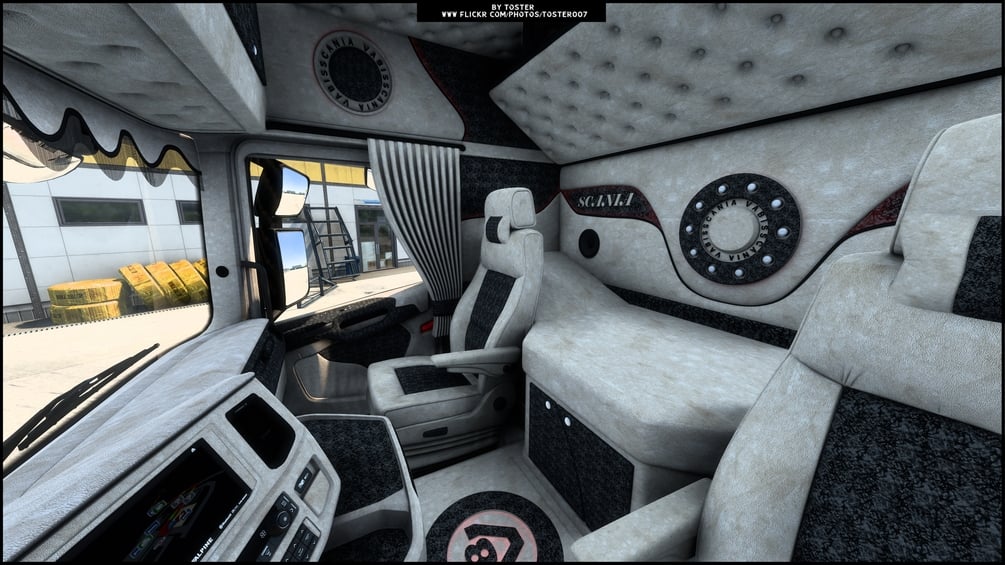 Interior Scania S/R Next Gen BLACK ETS 2 #47