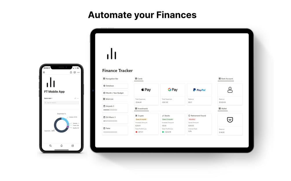Automated Finance Tracker x TradingView