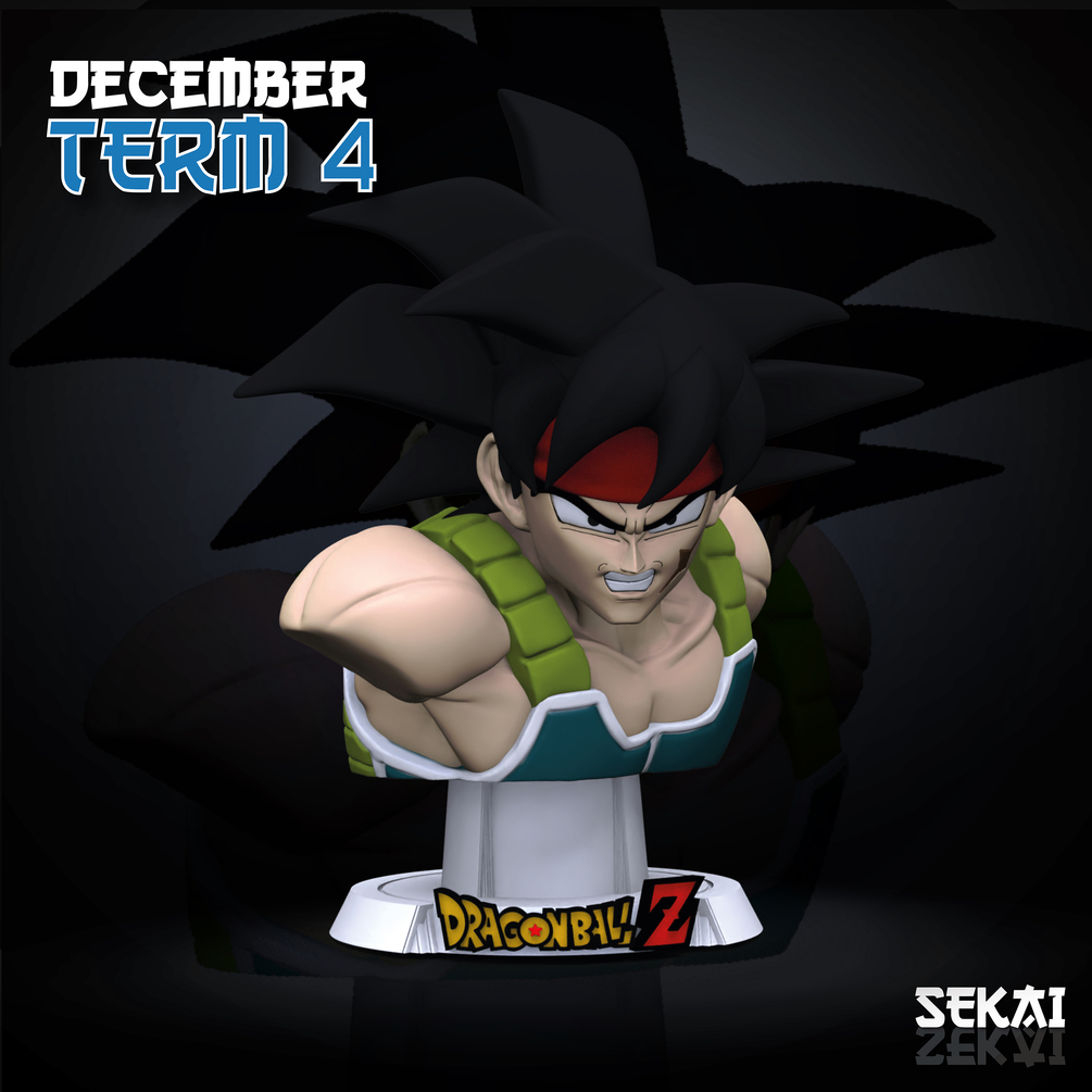 Bardock Bust - Sekai 3D Models - Tested and Ready for 3D printing