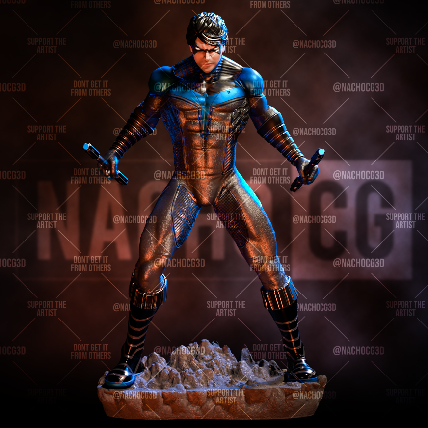 Fanart - Nightwing - Statue Standalone Version