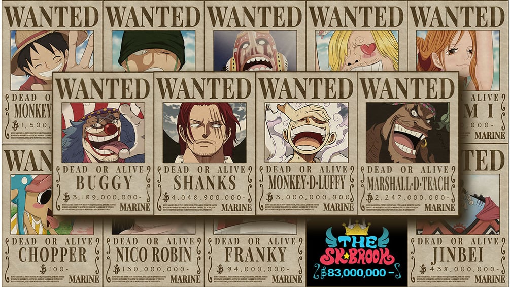 STRAW HAT PIRATES + NEW YONKOU BOUNTY POSTER PACKAGE