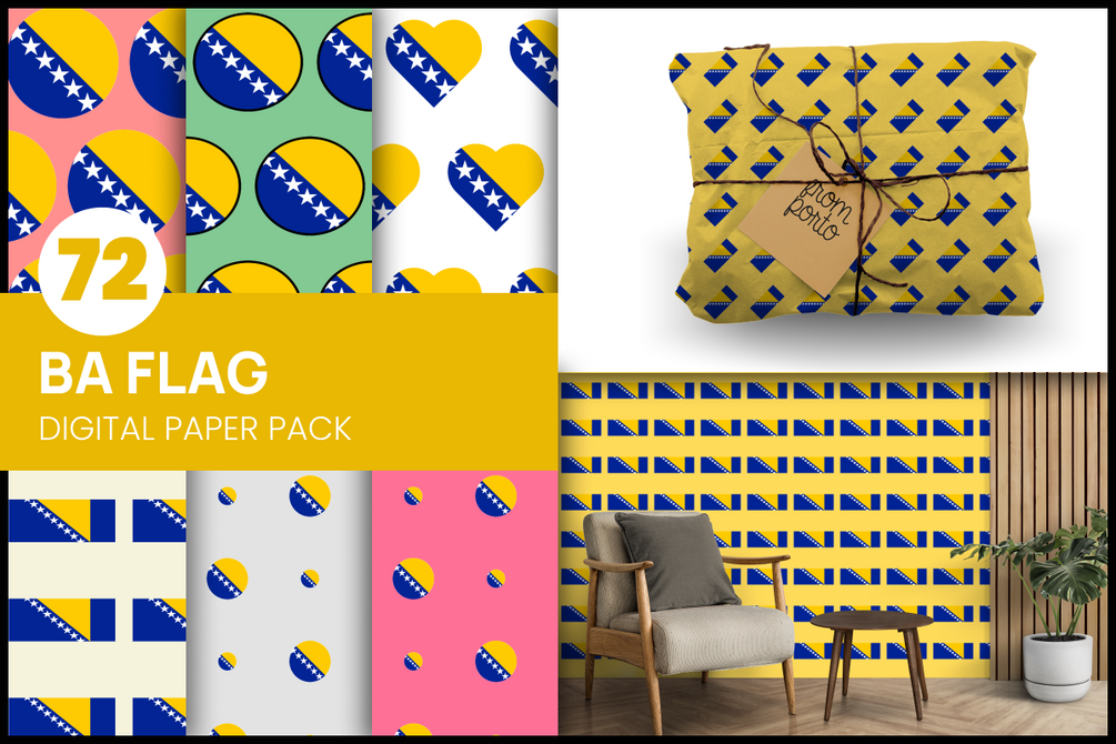 BA Flag Seamless Patterns