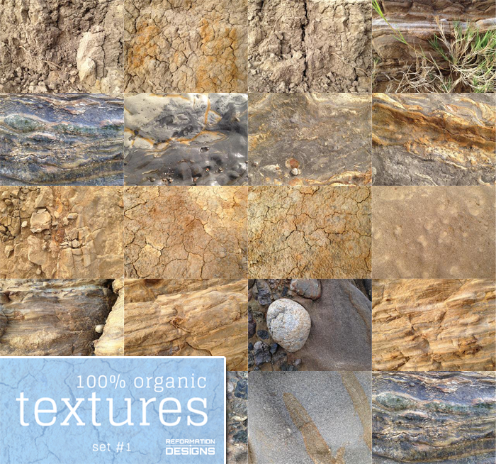 100% Organic Textures - Set 1