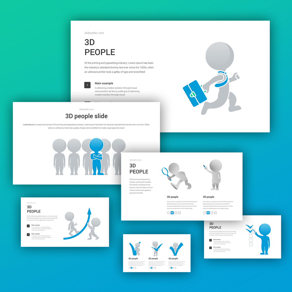 3D people for PowerPoint