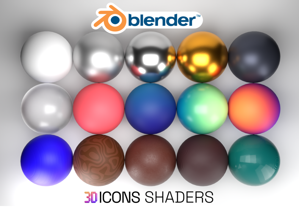 15 Materials and Textures for 3Dicons