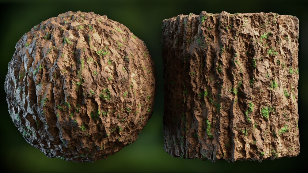 Procedural Tree Bark Material