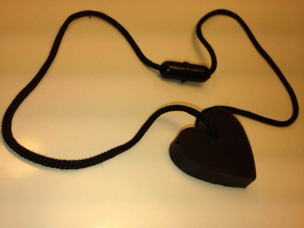 Tuff Luv Heart Necklace with Barrel Clasp