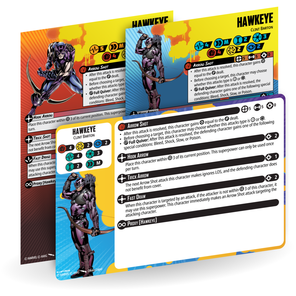 Classic Hawkeye Character Card
