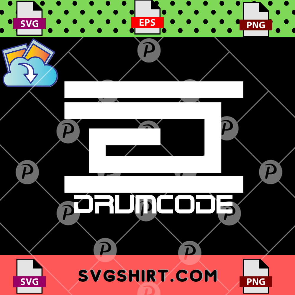 Drumcode SVG PNG EPS DXF Digital Download