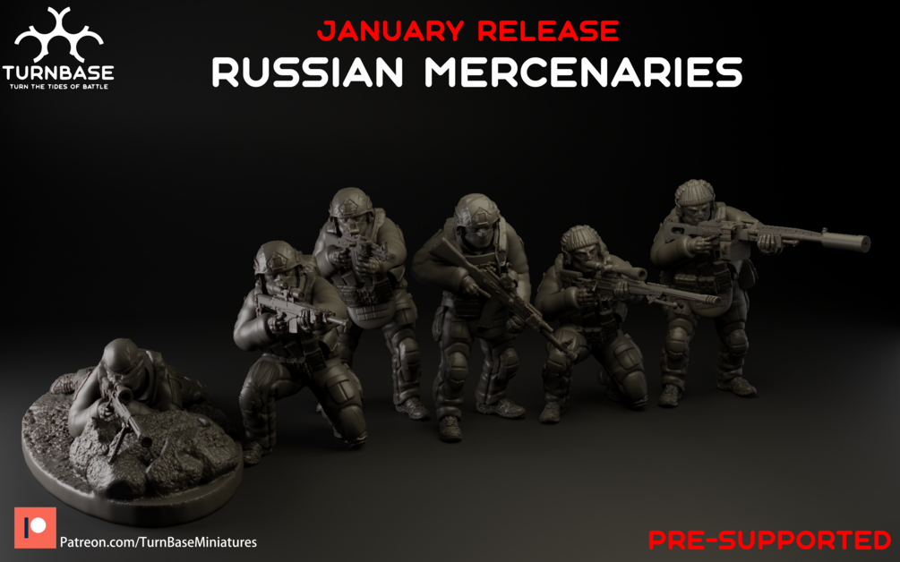TurnBase Miniatures: Wargames- Russian PMC