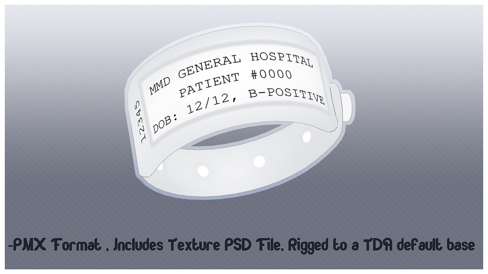 [MMD Part] Hospital Bracelet