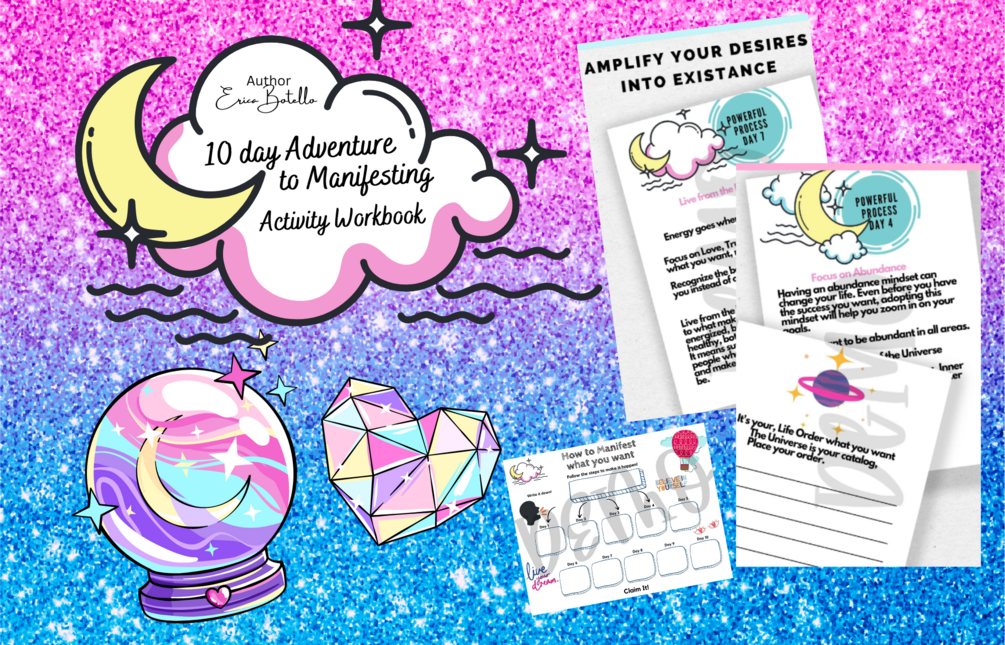 10 Day Adventure to Manifesting Activity Workbook, Law of Attraction ...