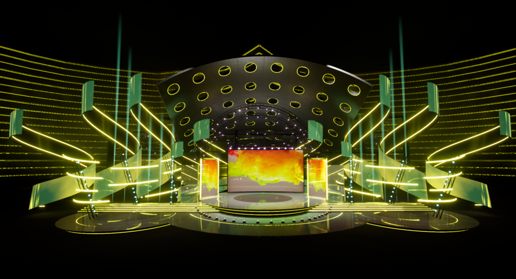 🎤 Unreal Engine / Aximmetry Virtual Set - Concert Stage Project files
