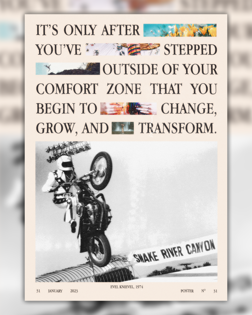Motivational Comfort Zone Poster