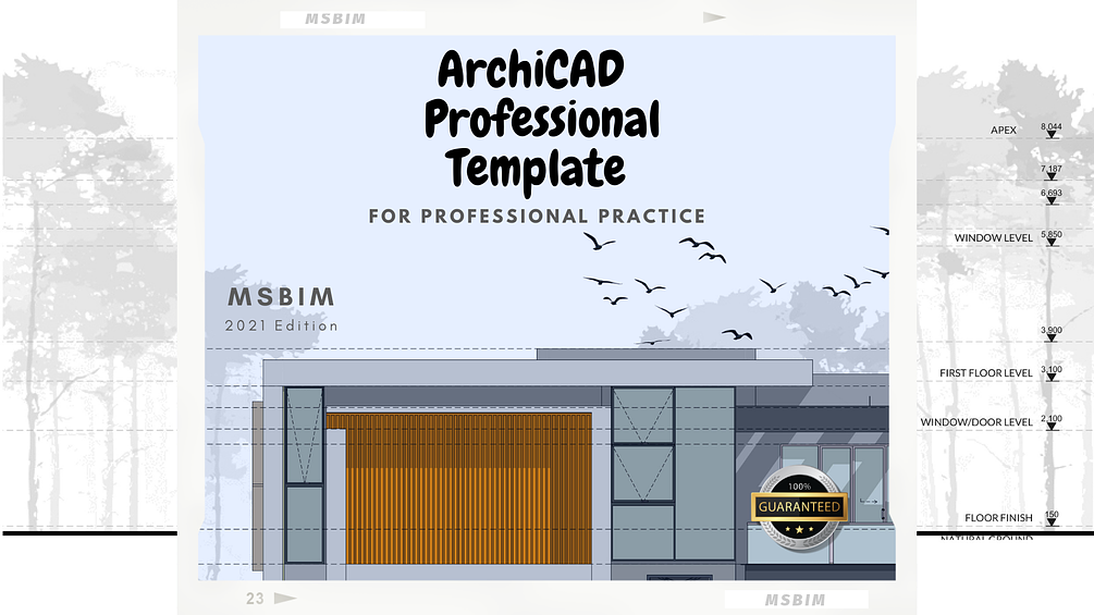 MSBIM 2021 ArchiCAD Professional Template