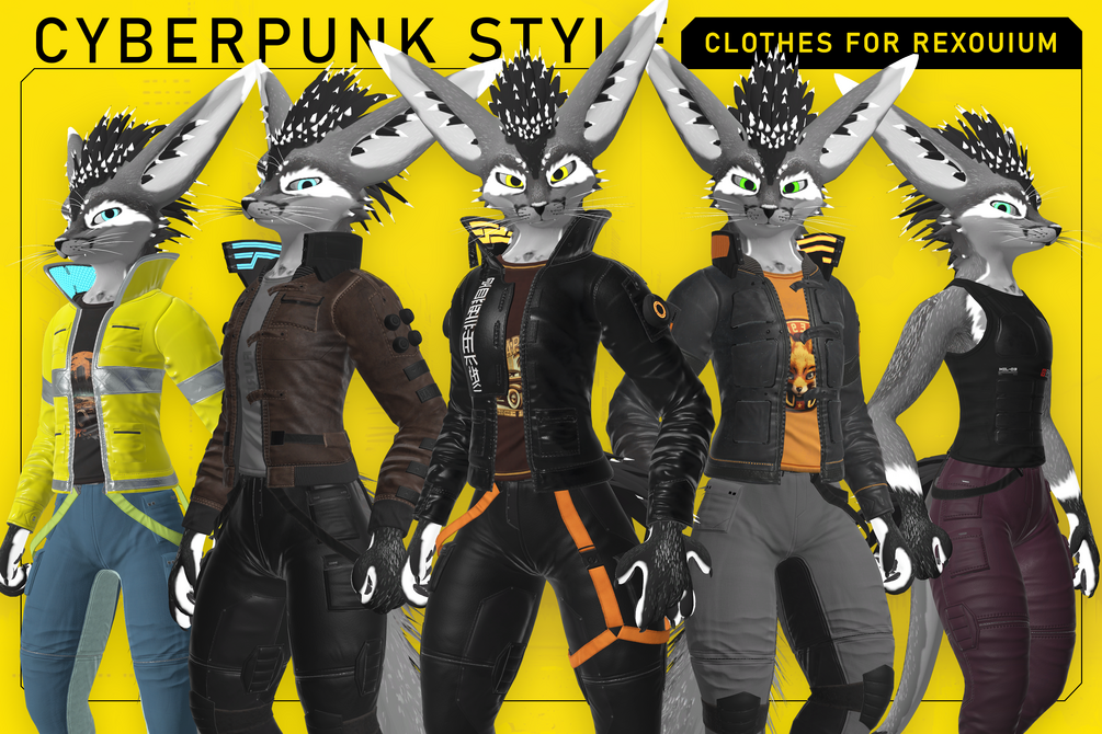 Cyberpunk Style Clothes for Rexouium