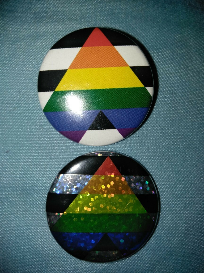 Button: Ally Pride Flag