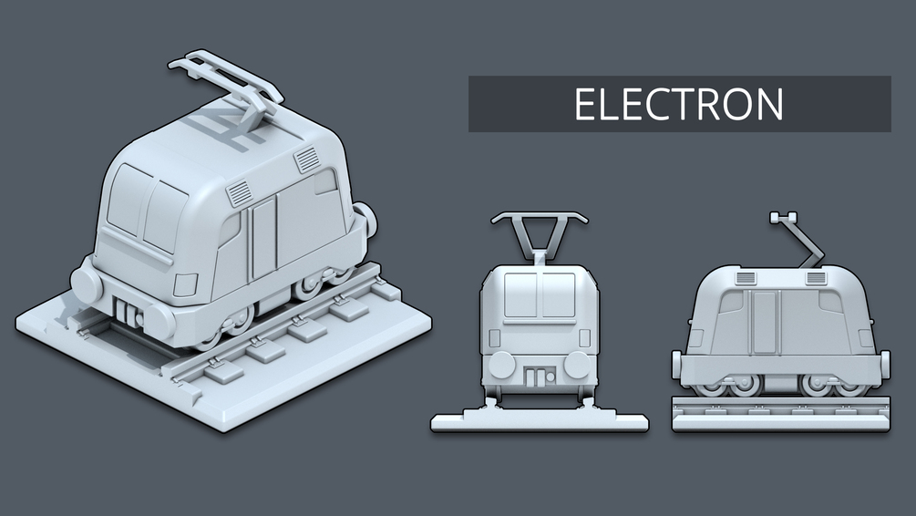 Electron - STL files for 3D printing - Trains & Rails World - STL ...