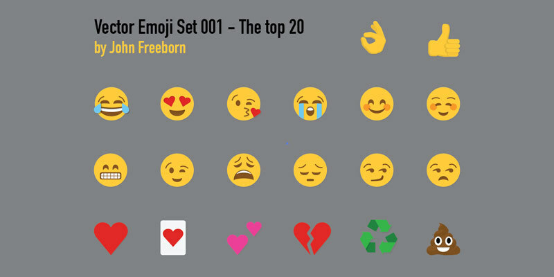Vector Emoji Set 001 - The top 20