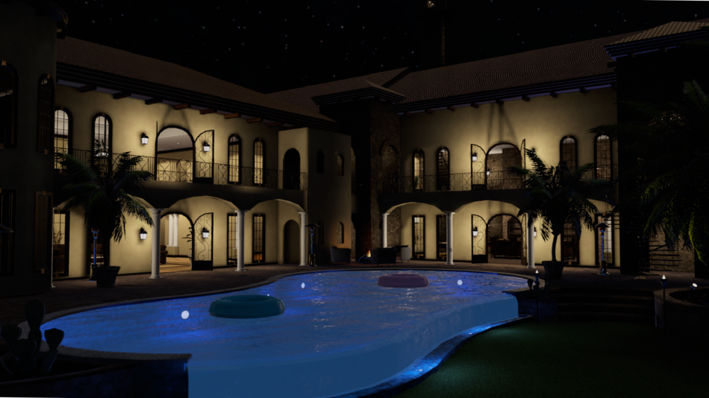 VRChat World Mansion Tuscan Home Udon