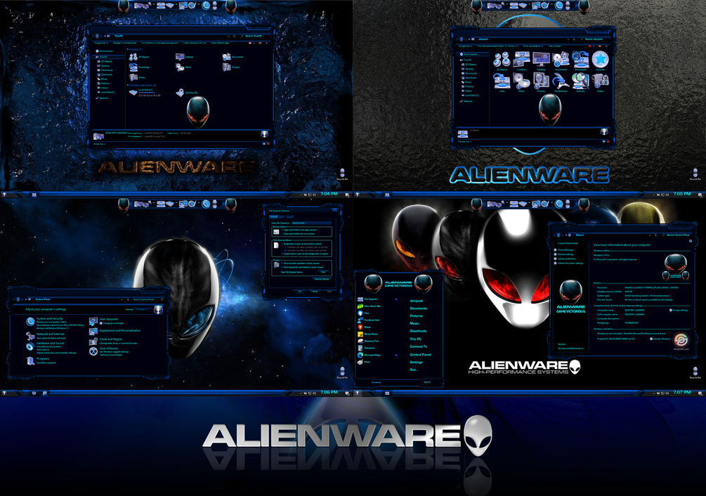 Alienware Blue Premium Skin Pack