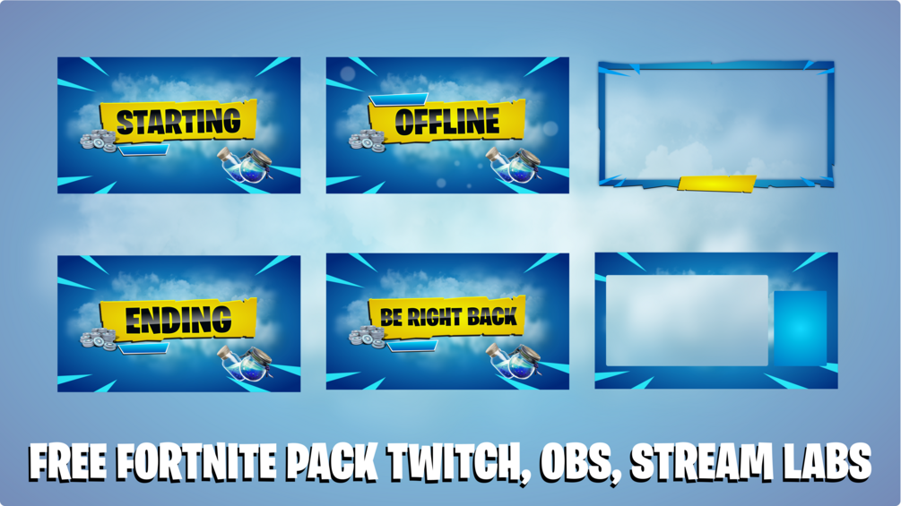 Fortnite Twitch/Obs/StreamLab free pack
