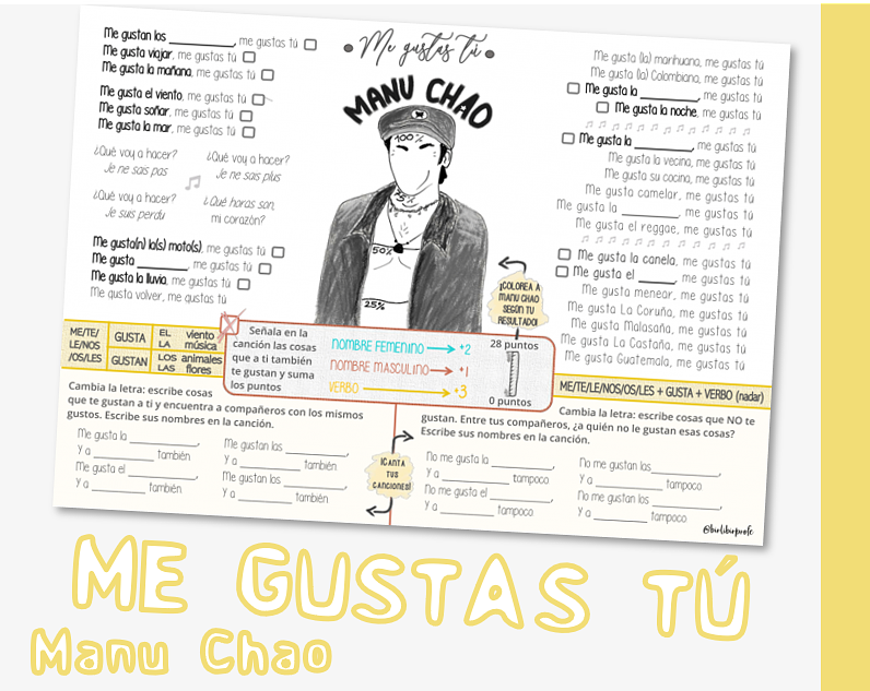 "Me gustas tú", Manu Chao - Canción ELE A1