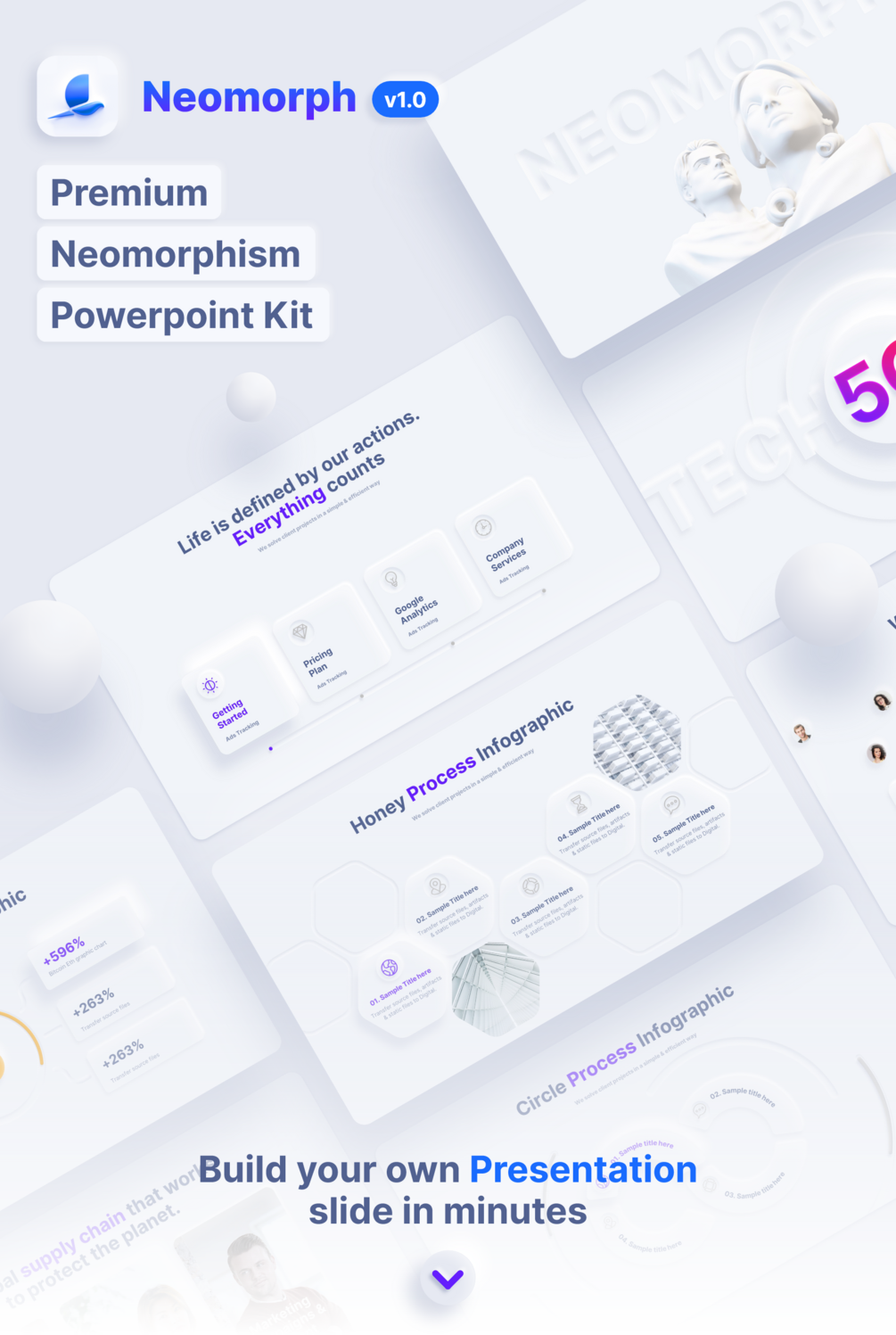 Free Neomorph Powerpoint Template