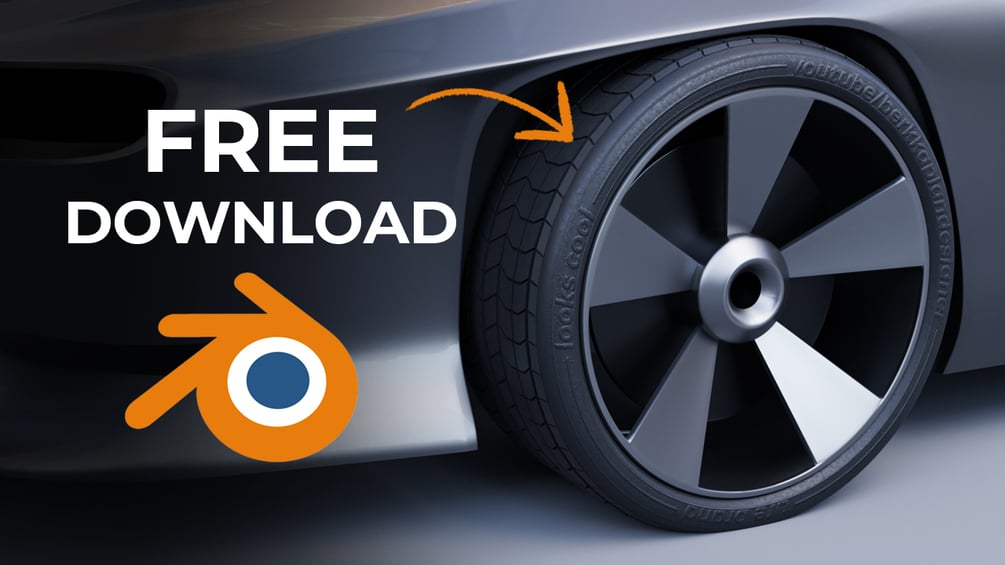 Free Base Wheel Blender 3D Model