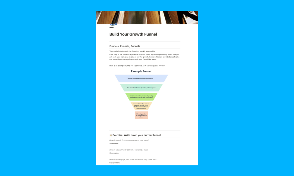 Growth Funnel Template