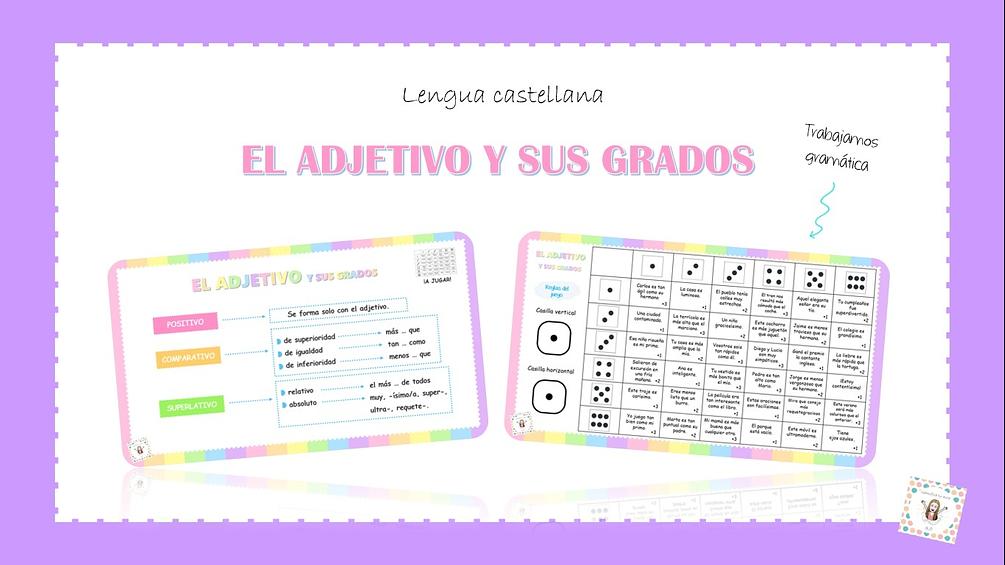 JUEGO - Tira los dados y ...¡GANA! (El adjetivo)