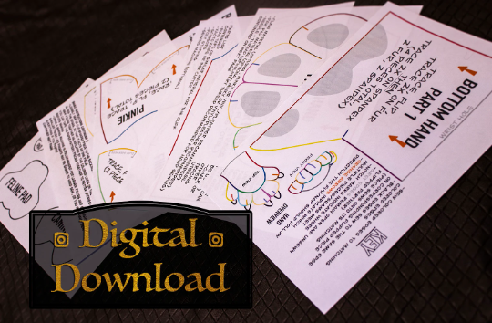 Fursuit Hand Paw Pattern