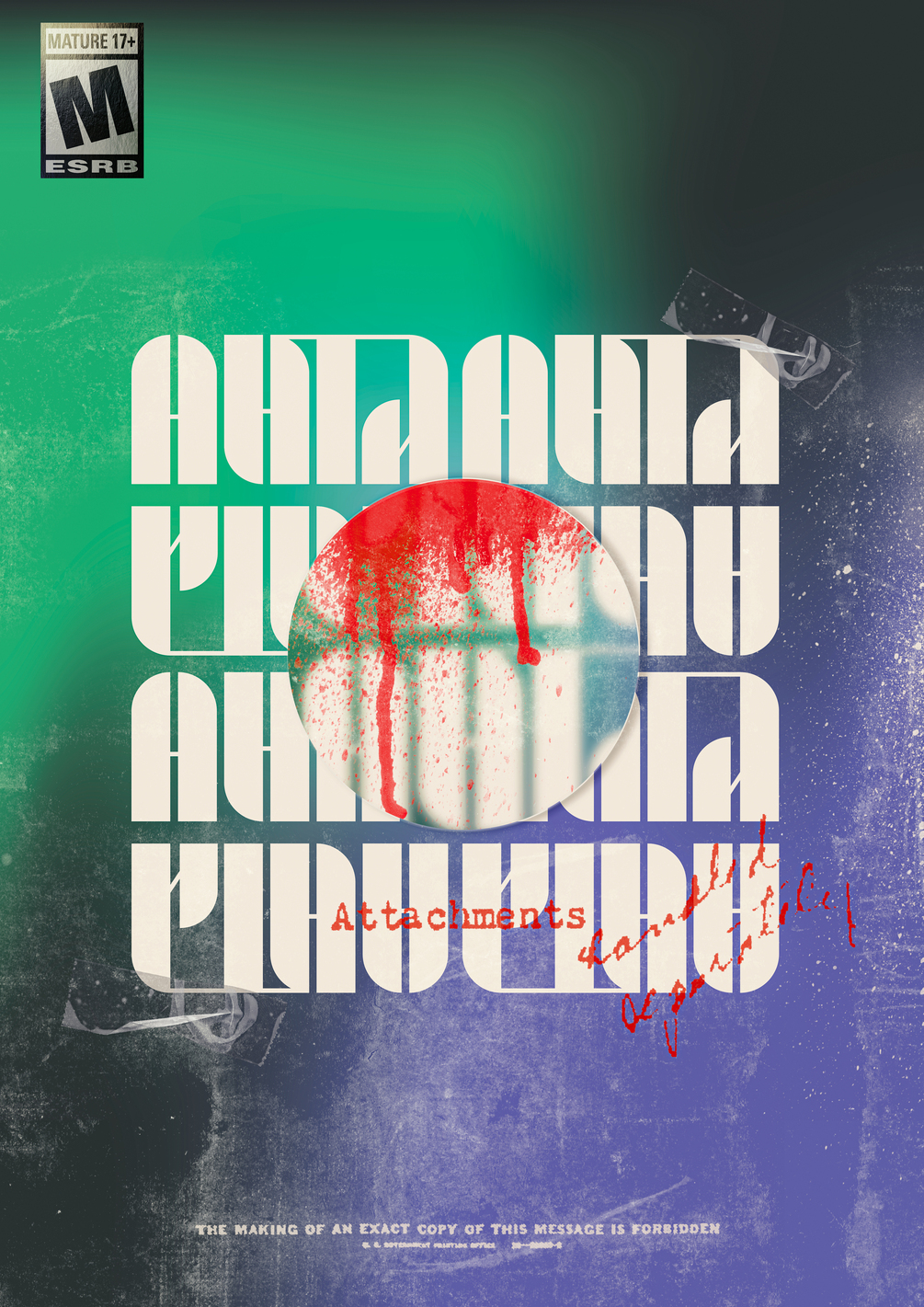 Brutal poster with intresting typography