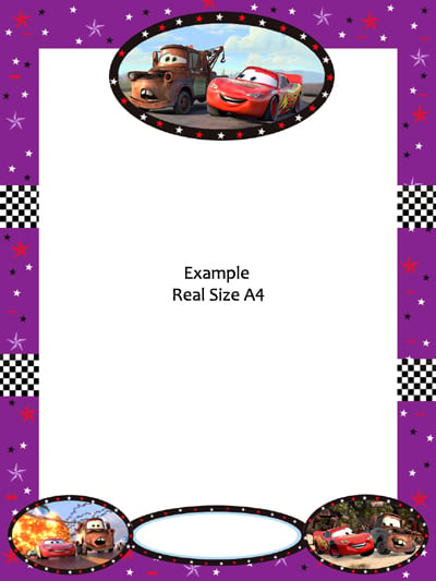Mater and Lightning McQueen Border
