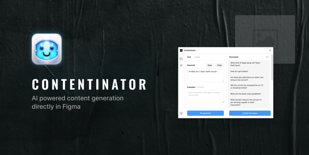 Contentinator – Figma plugin
